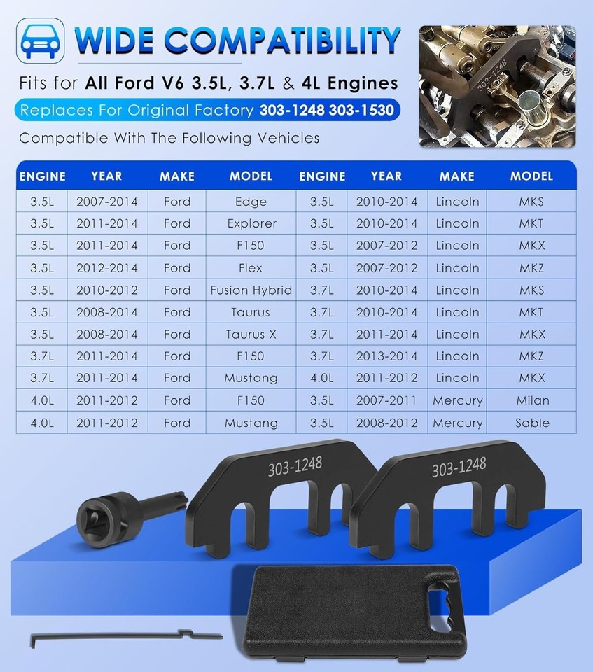303-1248 303-1530 Camshaft Holding Tool for Ford 3.5L 3.7L 4V 6V ...