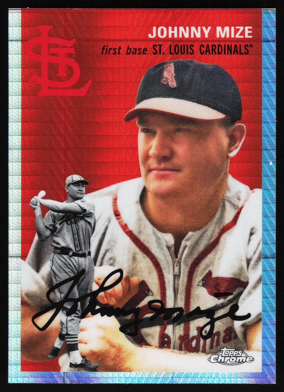 2023 Topps Chrome Platinum Anniversary Johnny Mize #402 Prism Refractor ...
