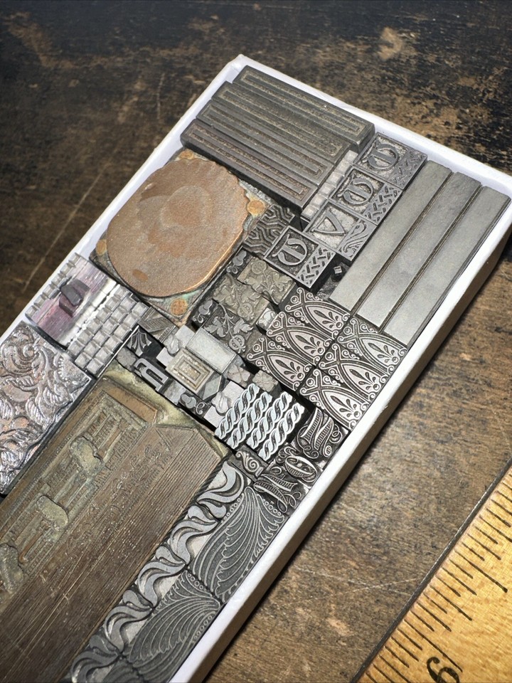 Print Blocks “ Lead Ornamental Borders Dingbats” Variety Beautiful ...