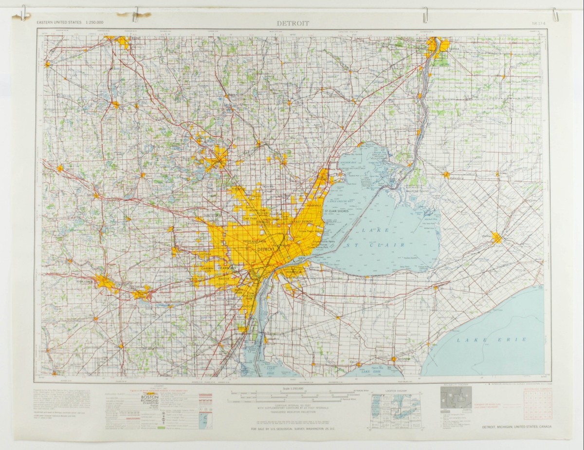 Us Map Detroit Michigan US Highway No.12 Yellowstone, WY To Detroit,