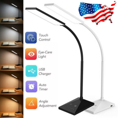 72 LED Desk Lamp Touch Sensor 5 Modes Table Light Eye-Caring Reading ...