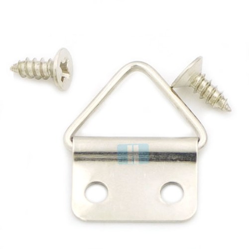 D-Ring Triangle Shape Picture Bracket Frame Hanger Hook Clip Strap With ...