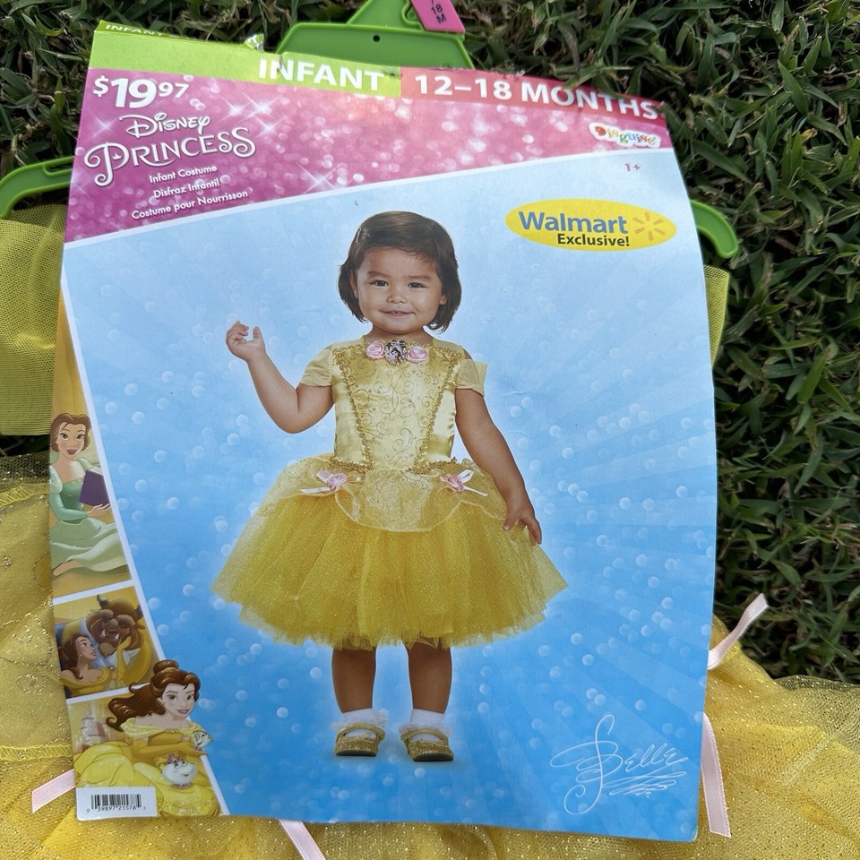 Disney Princess Belle Costume Infant 12-18 Months Walmart Exclusive ...