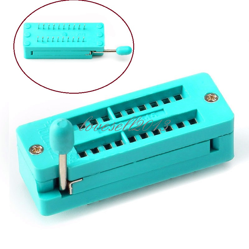 1 PCS NEW ZIF 20-pin 20 Pins Test Universal IC Socket 20 Pin DIP 2.54mm ...