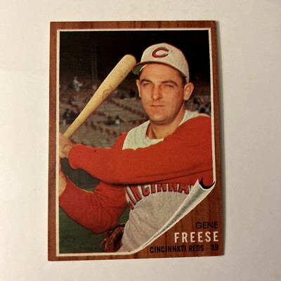 1962 Topps Baseball Gene Freese Cincinnati Reds Card #205 | eBay