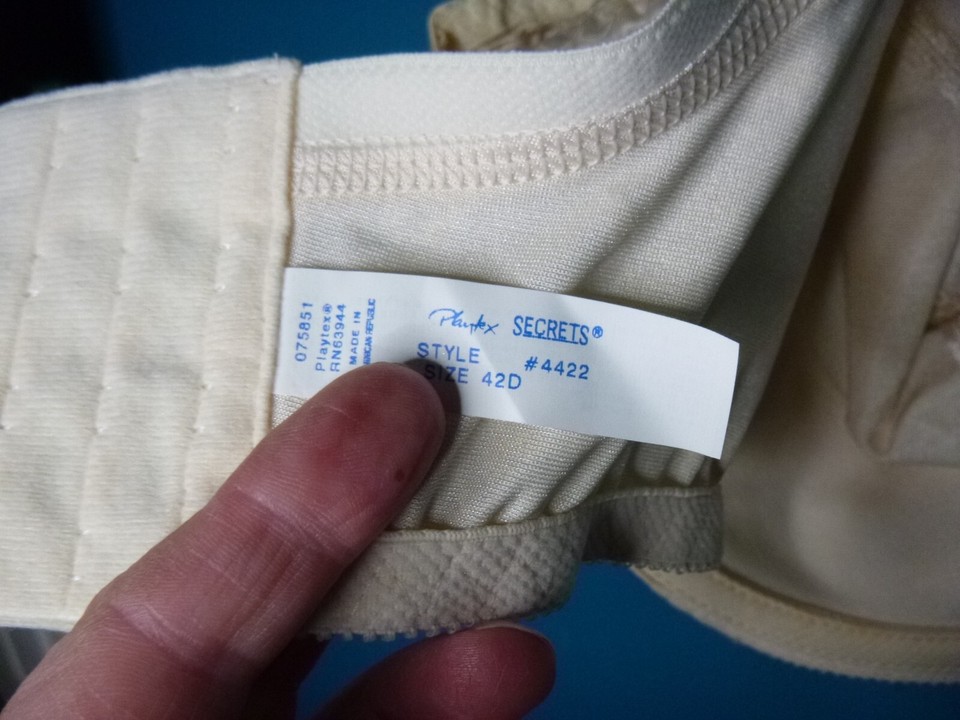 NWT Vtg Playtex Secrets Beautiful Shaping Bra Lace Underwire #4422 Sz ...