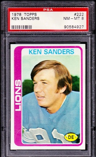1978 Topps Ken Sanders #222 Card Graded Psa 8 NM-MT | eBay