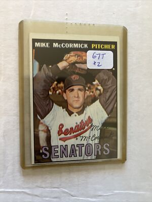 1967 Mike McCormick Washington Senators Topps Baseball Card #86 | eBay
