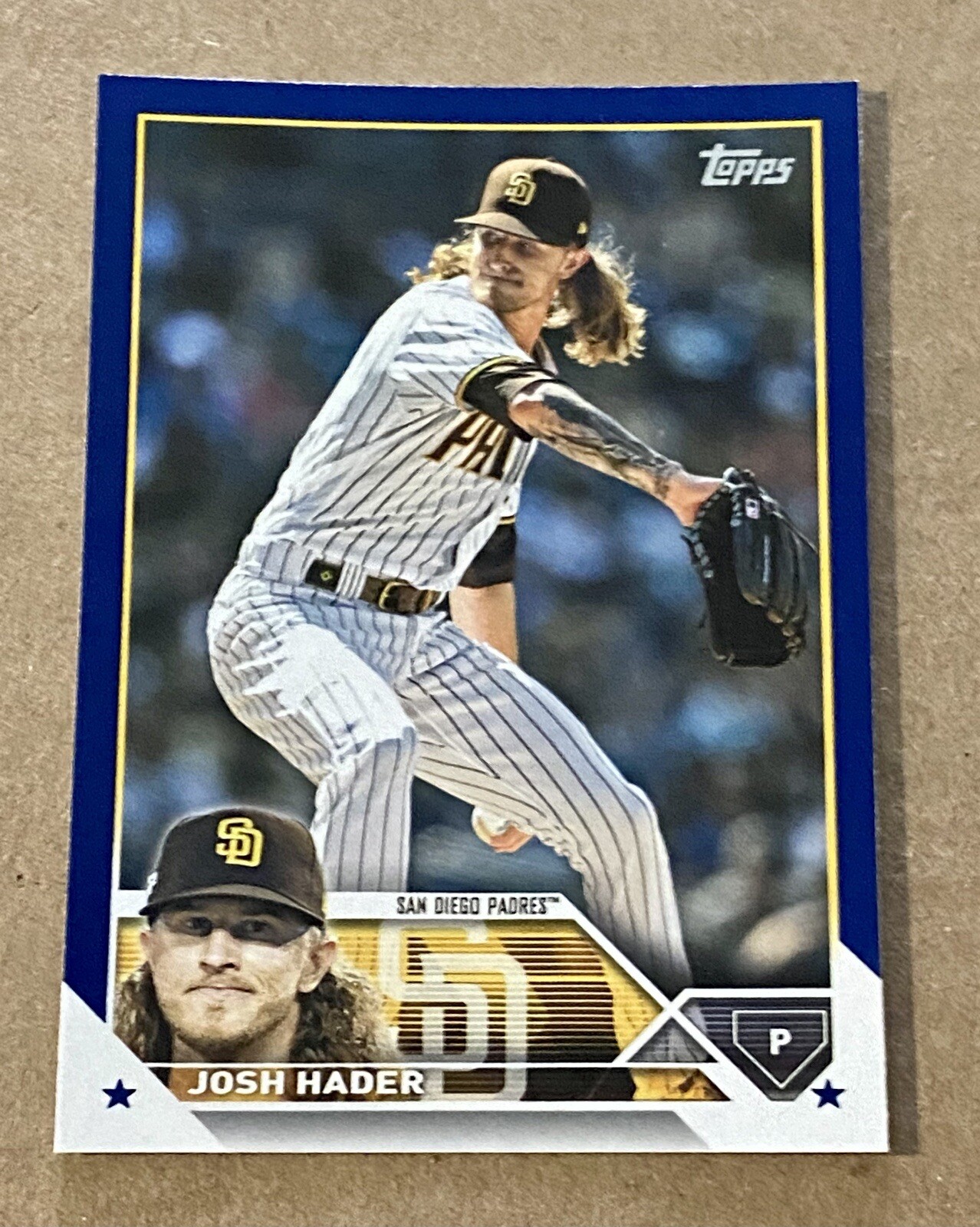 2023 Topps Royal Blue 392 Josh Hader San Diego Padres Baseball Card | eBay