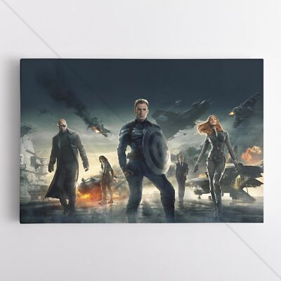 Captain America Poster Canvas Avengers Movie MCU Steve Rogers Marvel ...