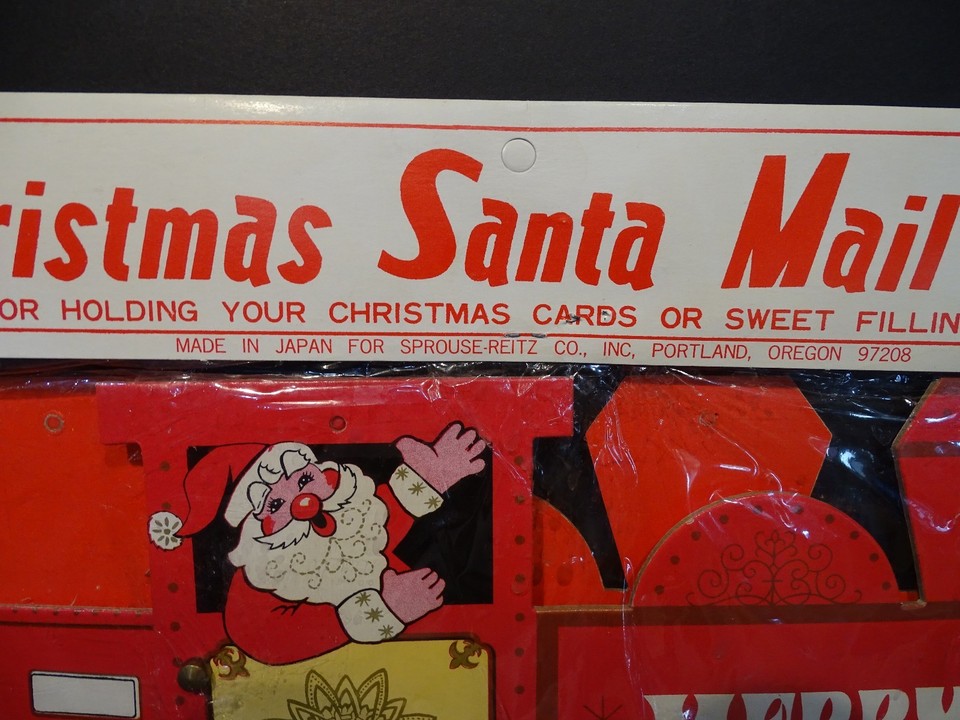 VTG CARDBOARD CHRISTMAS SANTA MAIL BOX | eBay