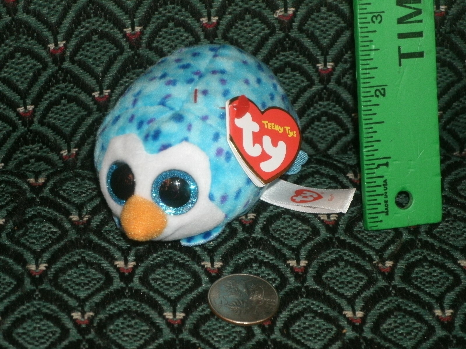 TEENY TY ~ GUS ~ Blue penguin ~ 2016 ~ MINT with MINT TAGS ~ Stackable ...