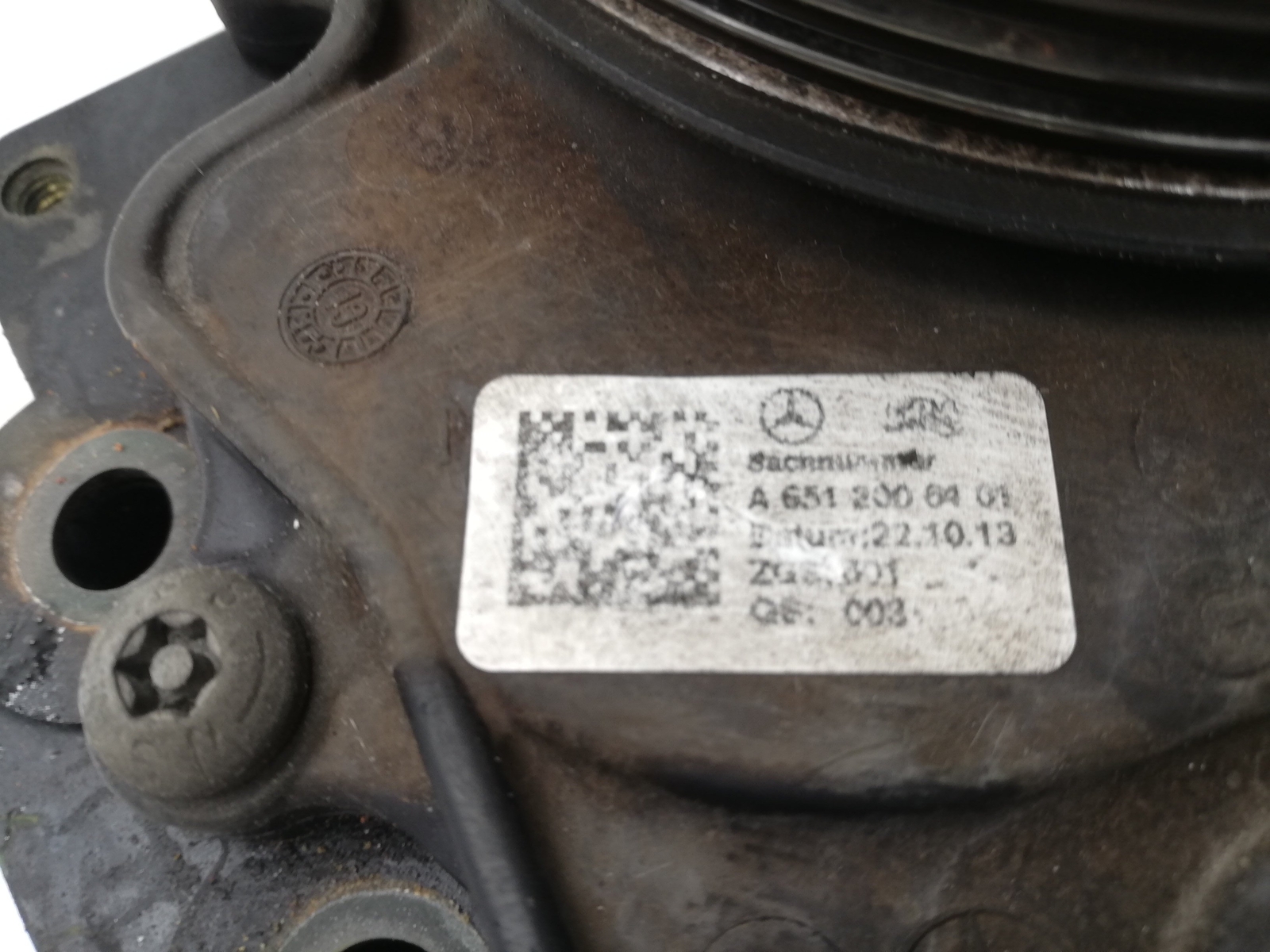 MERCEDES-BENZ C W204 C 220 CDI 204.002 Eau Pompe a6512006401 125kw 2013 ...