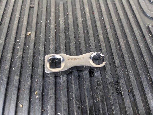 Snap on Tools Crowfoot Flare Nut Torque Adapter Wrench 1/4" Drive 12 PT ...