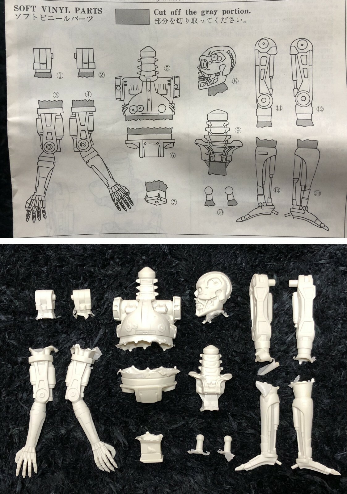 TERMINATOR 2 CYBERDYNE T800 PVC / METAL FIGURE MODEL KIT 1/6 TSUKUDA ...