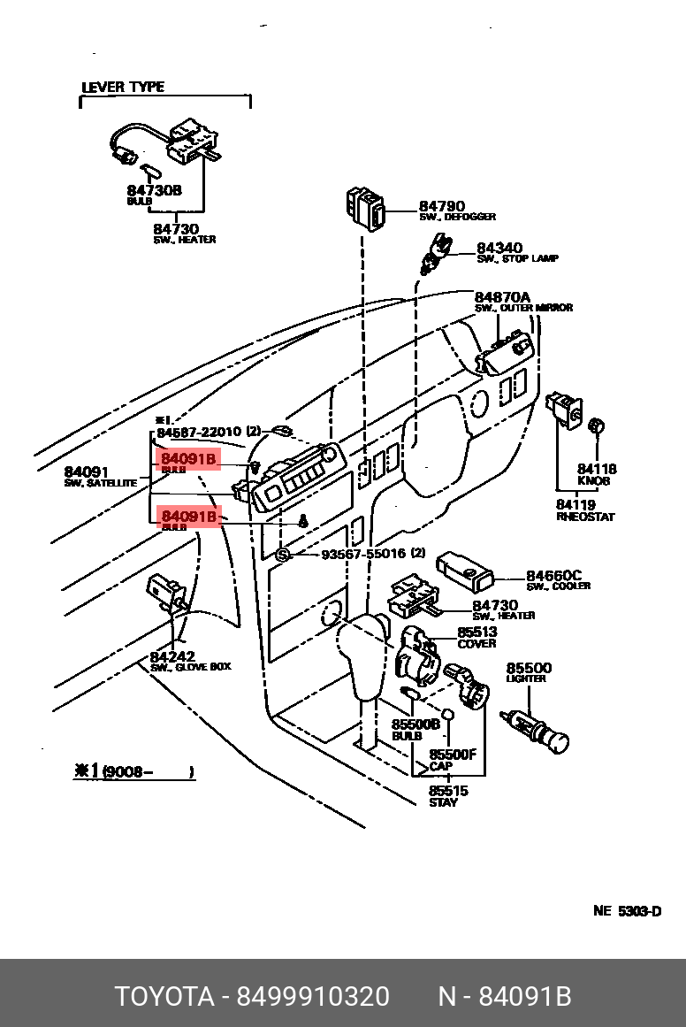 Genuine OE halogen lamp, 8499910320 for TOYOTA 84999-10320 | eBay