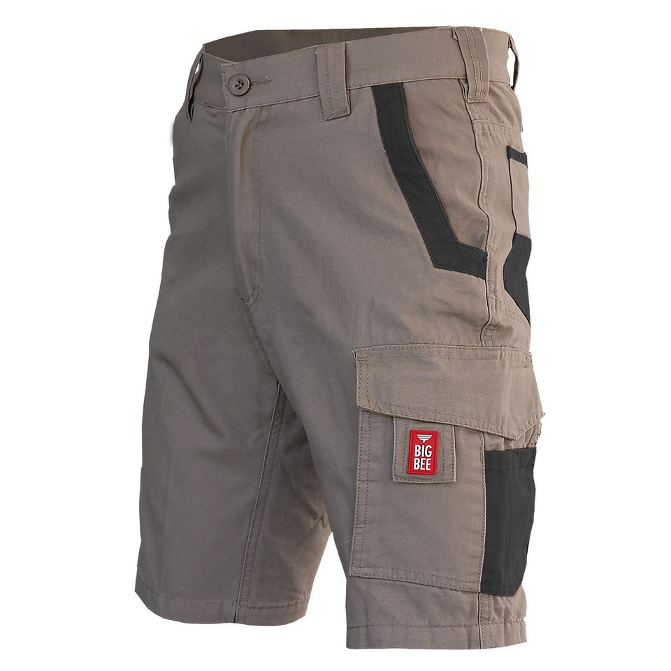 Mens Work Shorts Cotton Cargo Short Pants UPF Multi Side Pockets ...