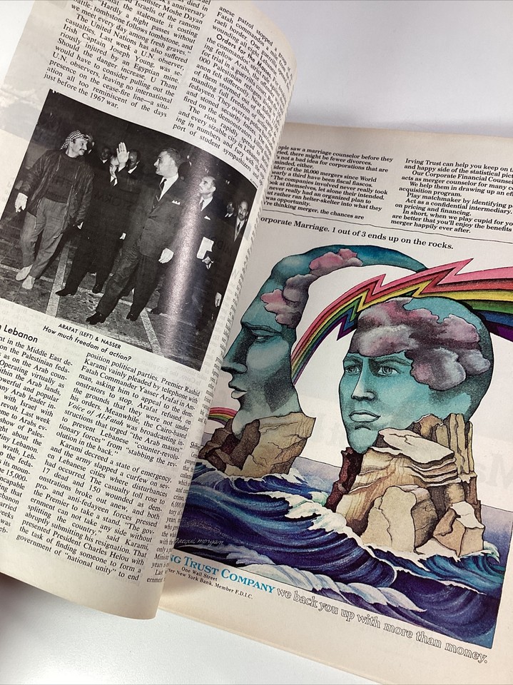 Time Magazine 1969 Rare Ads Politics Finch Schweppes Toyota Ireland CRT ...