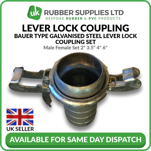 Bauer Fittings Male, Female Hose Sets Lever Lock Connectors 2", 3.5", 4 ...