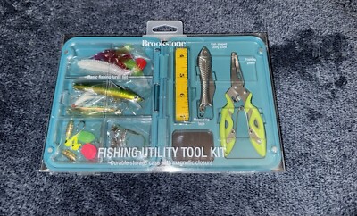Brookstone Fishing Utility Took Kit Durable Storage Case With Magnetic ...
