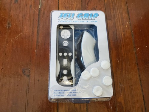 DreamGear Cover Jeli Grip for Nintendo Wii WiiMote Blue & White Brand ...