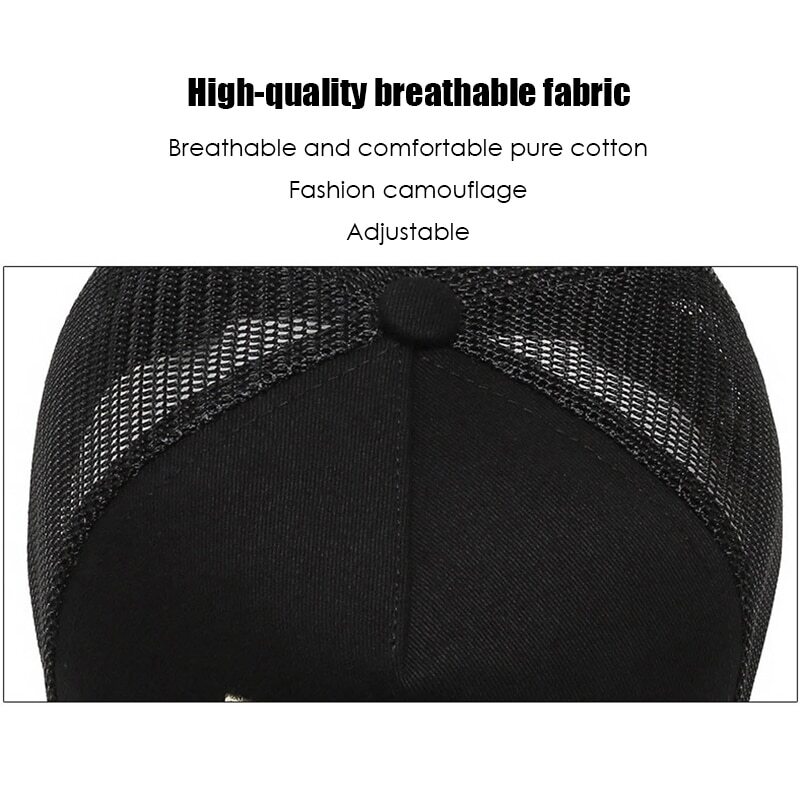 Mesh Hat for Men Cotton Outdoor Sports Hat Summer Breathable Baseball ...