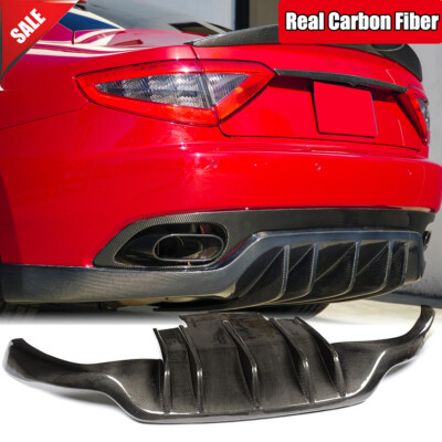 For Maserati GranTurismo 2006-2014 Real Carbon Fiber Rear Bumper ...