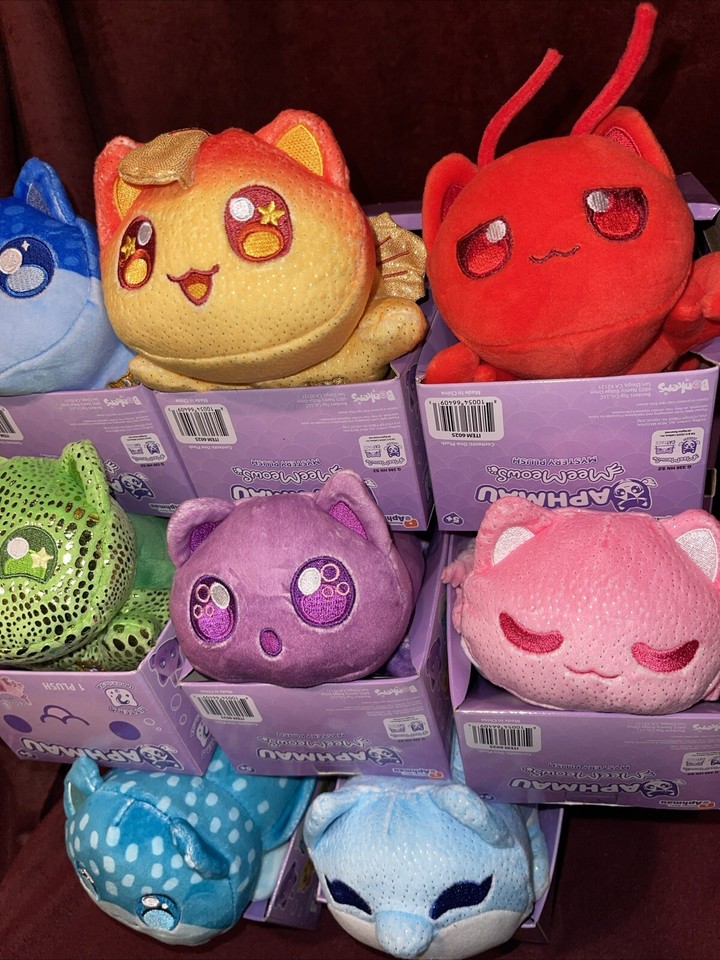 APHMAU MeeMeows Litter 5 Under The Sea COMPLETE Set Of 8 Plush RARE ...