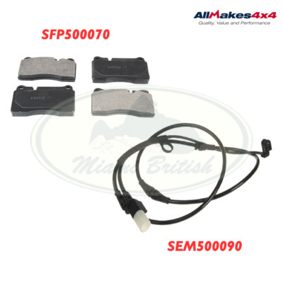 LAND ROVER FRONT BRAKE PADS & SENSOR RANGE SPORT SUPERCHARGED 07-09 ...