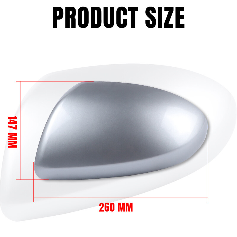 Left Passenger Side Mirror Cover Cap Housing Silver For MAZDA 2 3 2009 ...