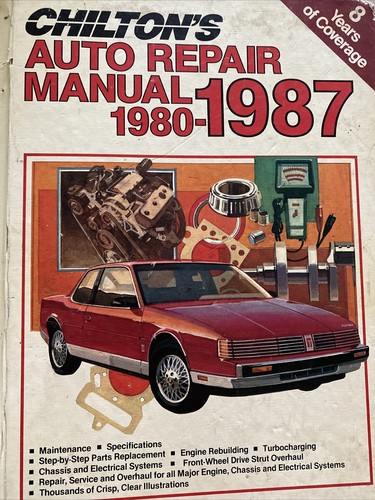 Chilton's Auto Repair Manual 1980-1987 Hardcover Service Car 7670 | eBay