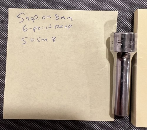 Snap On 6 Point Deep Socket SFSM 8 | eBay