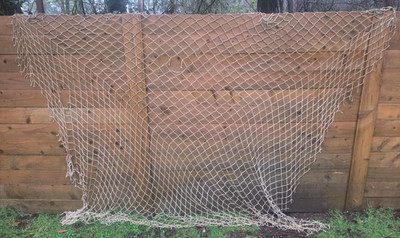 Used Fish Fishing Net Netting - Approx 8x8 Feet -Hangs Nicely Over ...