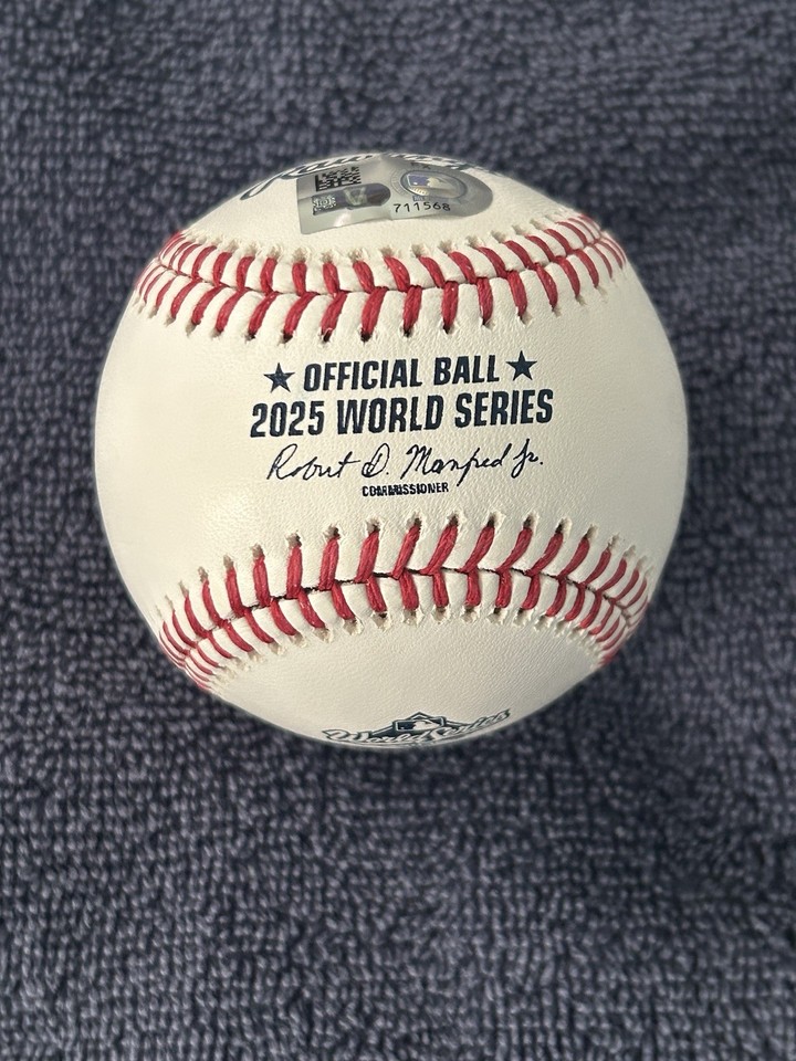 FREDDIE FREEMAN SIGNED AUTOGRAPHED 2025 WORLD SERIES BASEBALL FANATICS ...