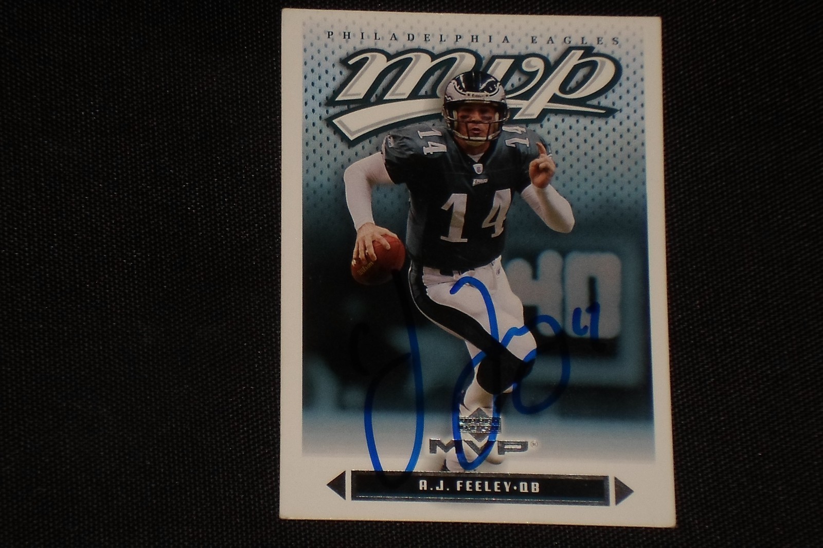 A.J. FEELEY 2003 UPPER DECK MVP SIGNED AUTOGRAPHED CARD #27 ...