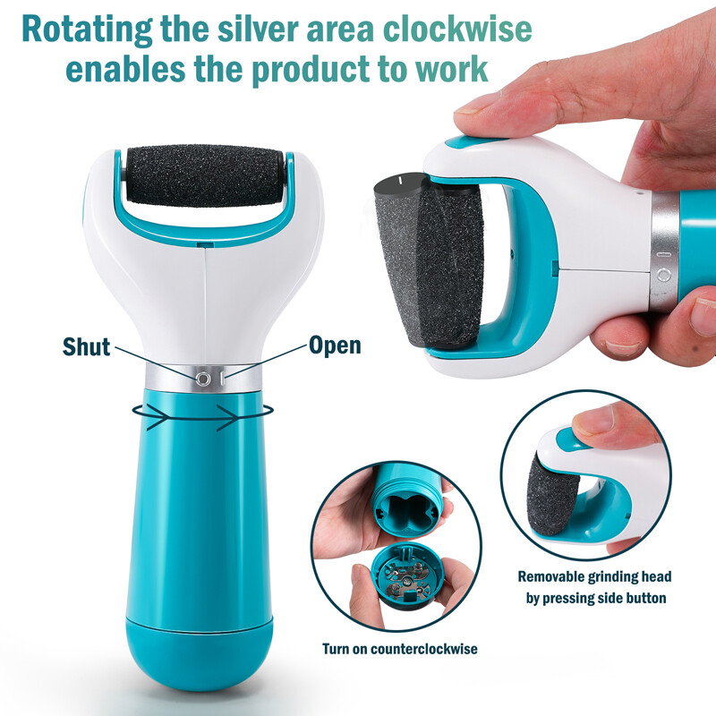 USB Foot File Grinder Hard Skin Callus Remover Dry Cracked Heels Foot ...