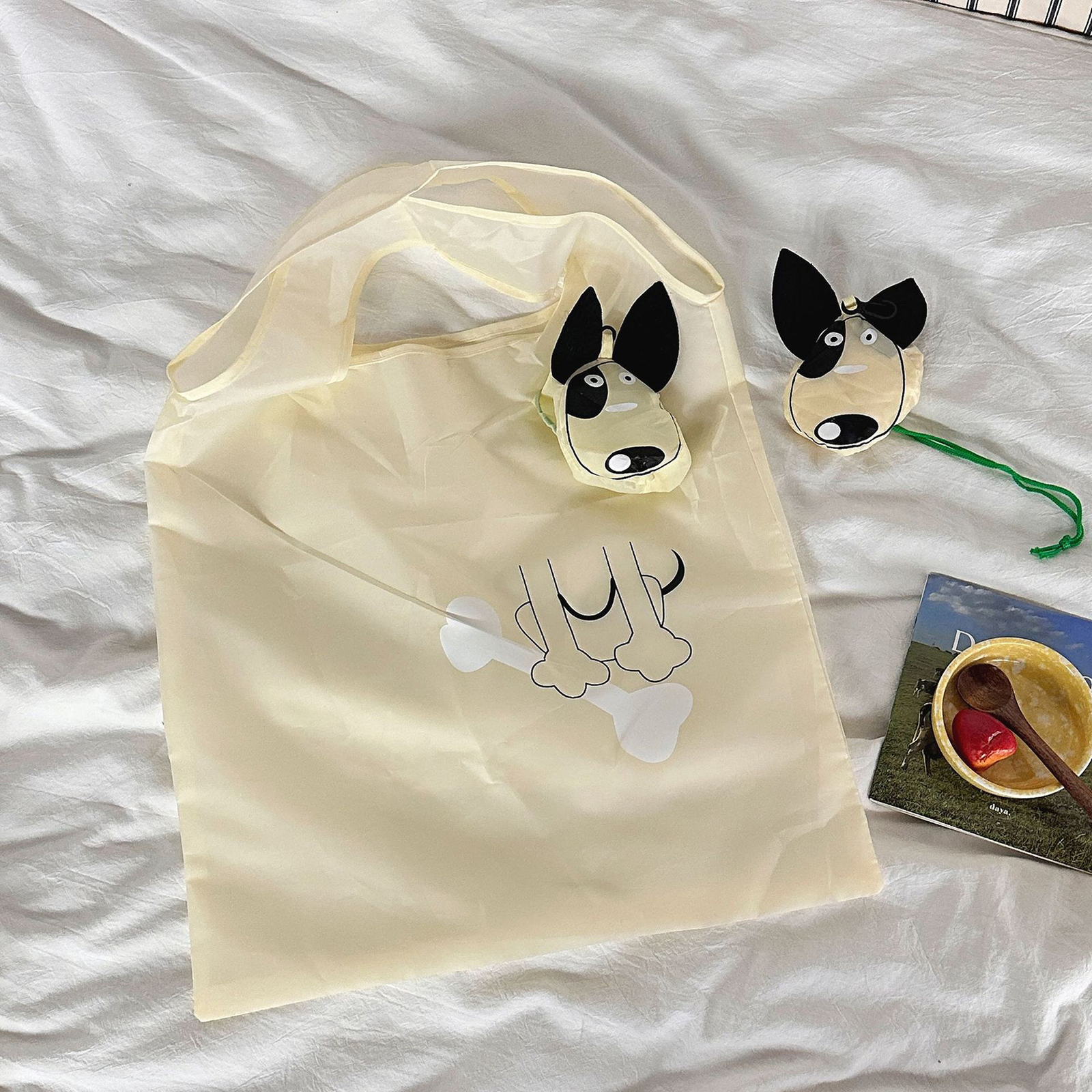 Shopping Bag Cartoon Reusable Portable Purchasing Pouch Shopping ...