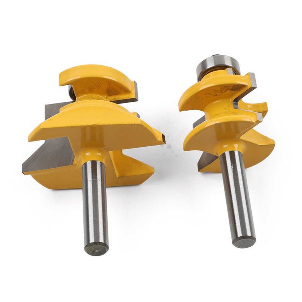 Tongue and Groove V -Notch 8-mm-Schaft-Fräser-Bit-Set für Holzfräser | eBay