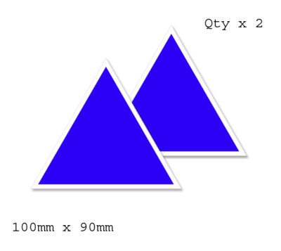2 X BATTERY LOCATION STICKERS | DECALS | 100MM X 90MM | RACE | CAR ...
