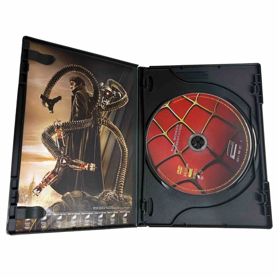 Spider-Man 2 (DVD, 2004, 2-Disc Set, Special Edition, Fullscreen ...