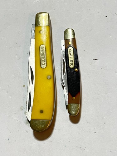 Lot of 2 Schrade Old Timer Pocket Knives - 94OTY - 108OT | eBay