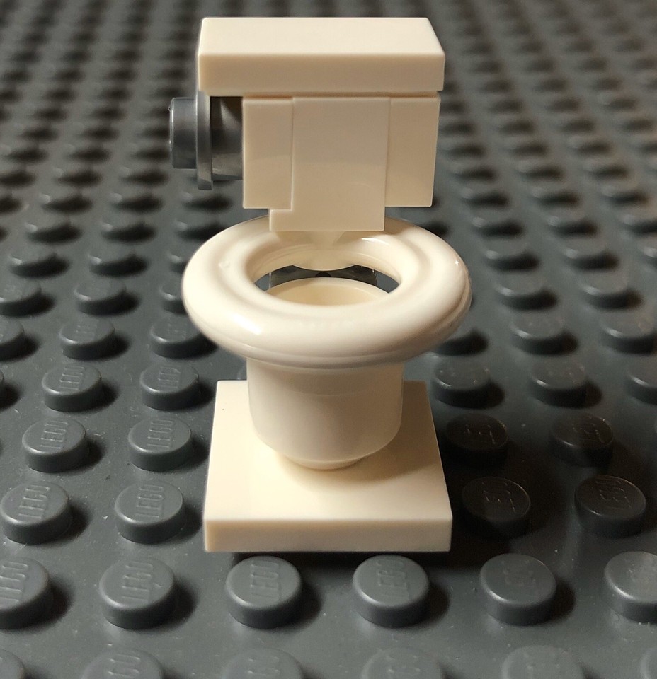NEW Lego City/Train Minifig WHITE TOILET Gr8 4 Girl/Boy Minifigure ...