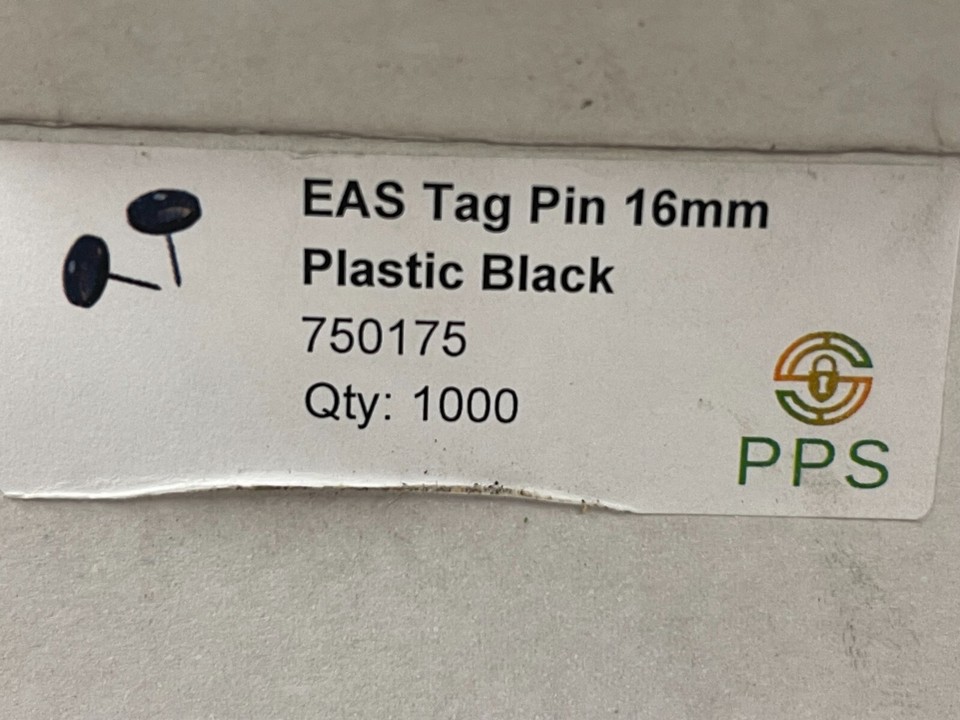 CASE OF 1000 EAS Pins For Security Tags 16mm Loss Prevention - Smooth ...
