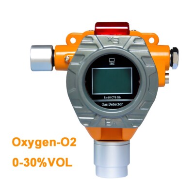 Oxygen Gas Detector Fixed O2 Gas Leakage Concentration Detector with 0 ...