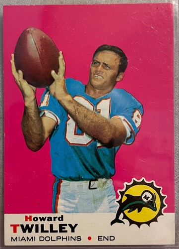 1969 Topps Howard Twilley Miami Dolphins EX/NRMT | eBay