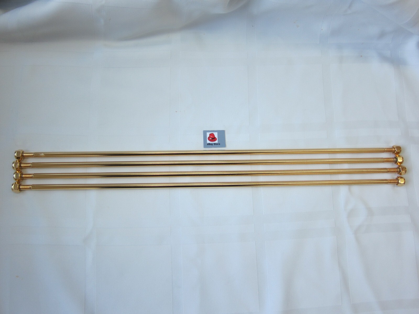 Lowrider Hydraulics Whammy tank rods, 17.5" long, gold plated, 1 set of ...