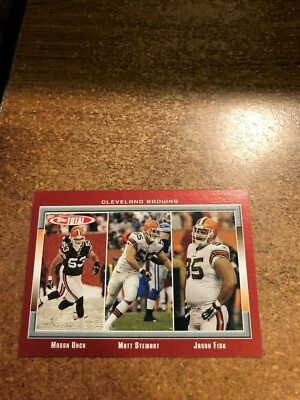 2006 Topps Total Football Red # 212 Browns Mason Unck Matt Stewart ...
