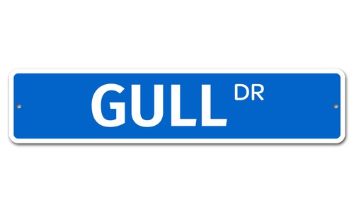 6182 SS Gull 4" x 18" Novelty Street Sign Aluminum | eBay