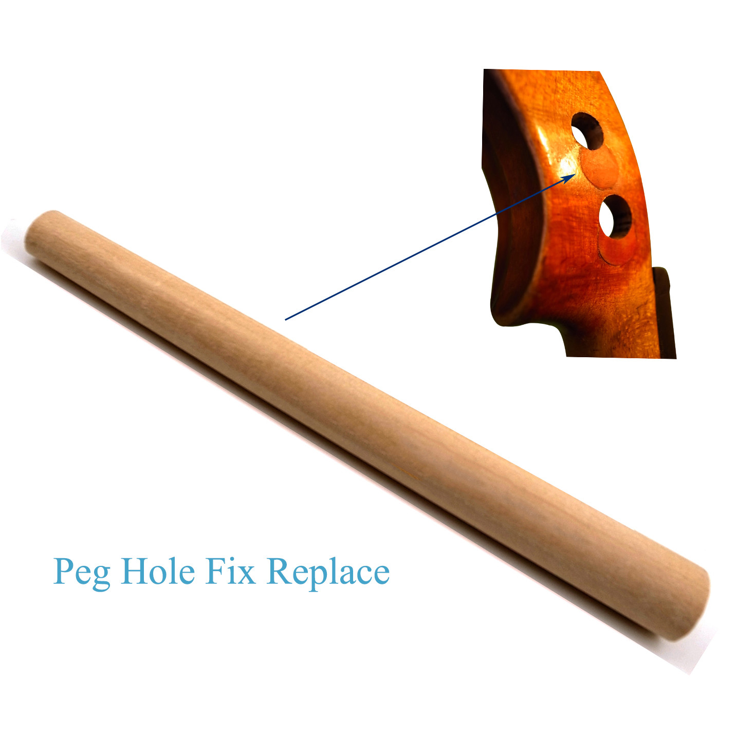Violin Peg Hole Recover Fix Repair Replace Boxwood Peg Stick Luthier ...
