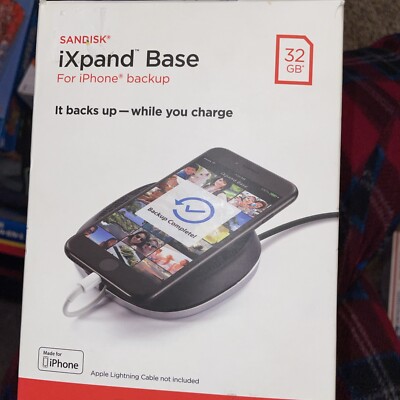 SanDisk iXpand Base 32GB for iPhone Backup 619659141240| eBay